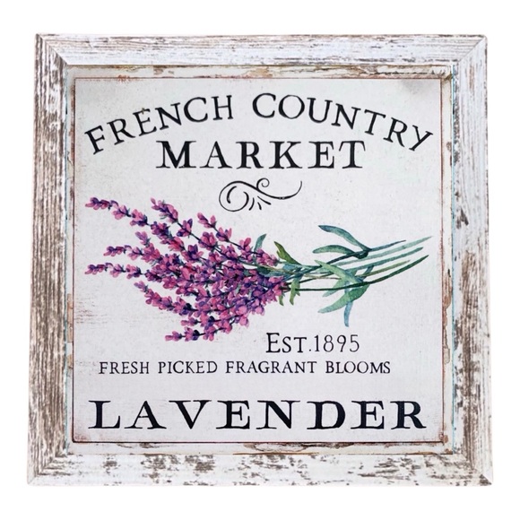 Hand Crafted | Wall Decor | Lavender French Farmhouse Sign | Poshmark